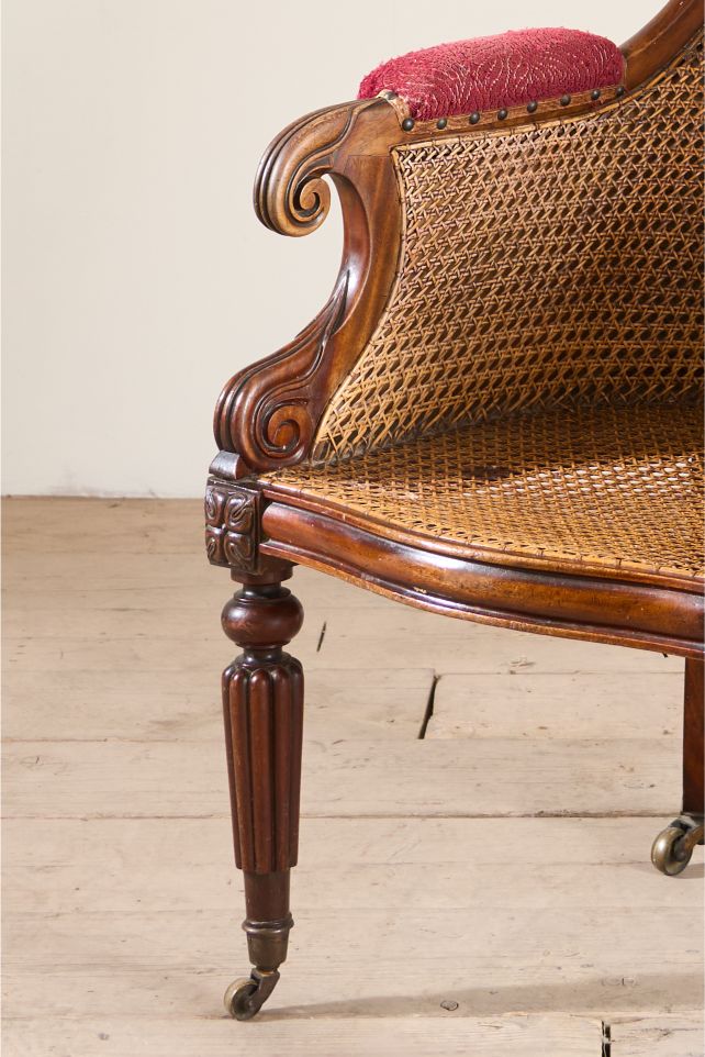 Victorian cane seated country house library chair – TallBoy Interiors